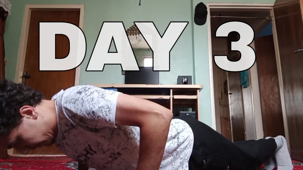 DAY 3 THREE PUSH UPS - YouTube