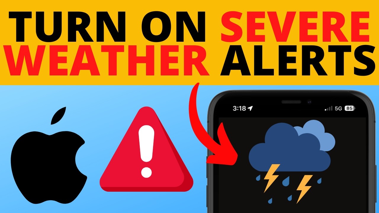 How to Turn on Severe Weather Alerts on iPhone - YouTube
