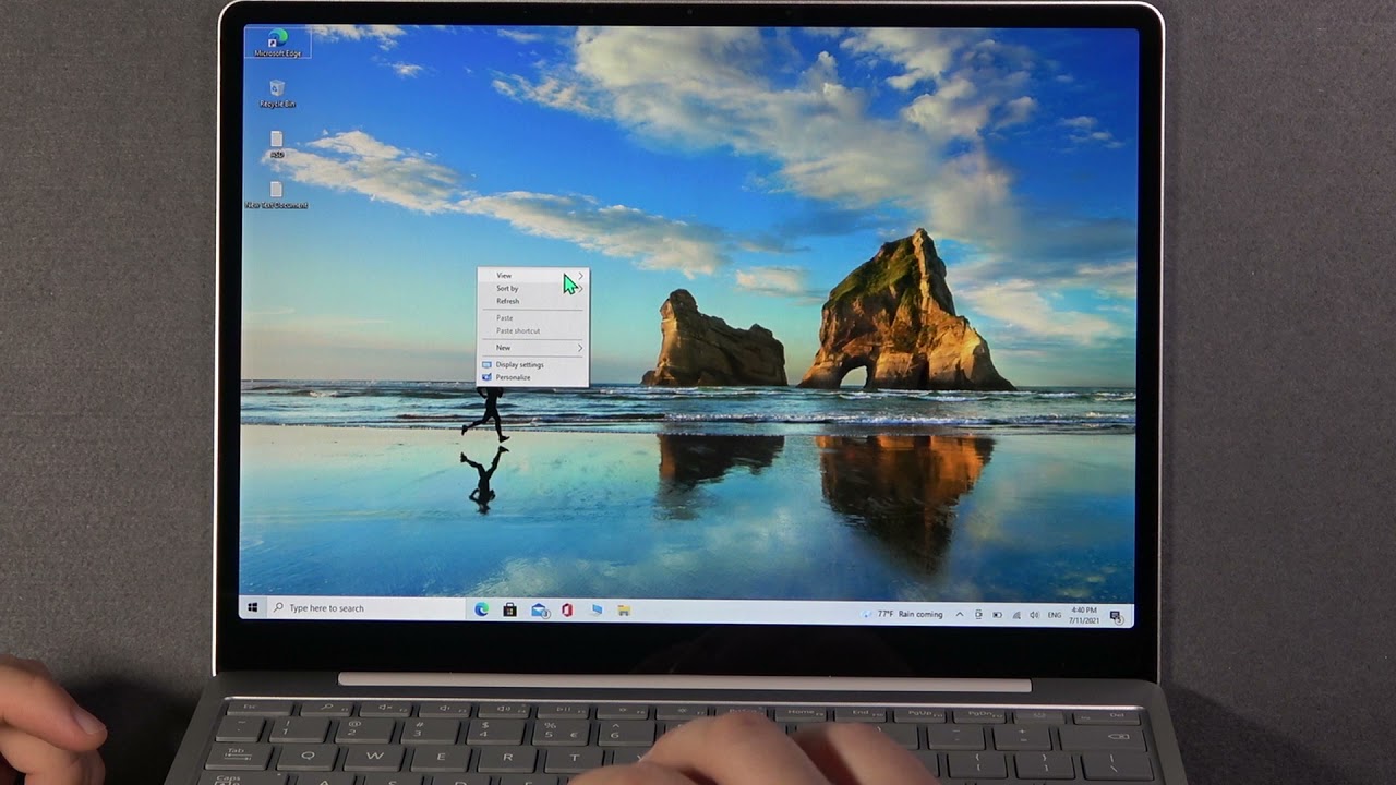 How To Change Size Of Icons On MICROSOFT Surface Laptop Go Desktop Adjust Icons YouTube How To Change Size Of Icons On MICROSOFT Surface Laptop Go Desktop Adjust Icons YouTube