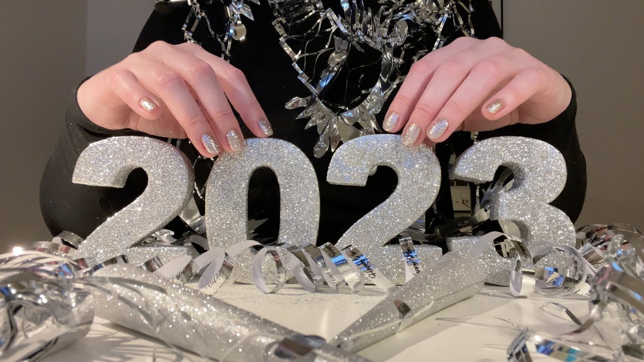 ASMR | Decorating for New Years | Crispy Crinkles, Crackling ...