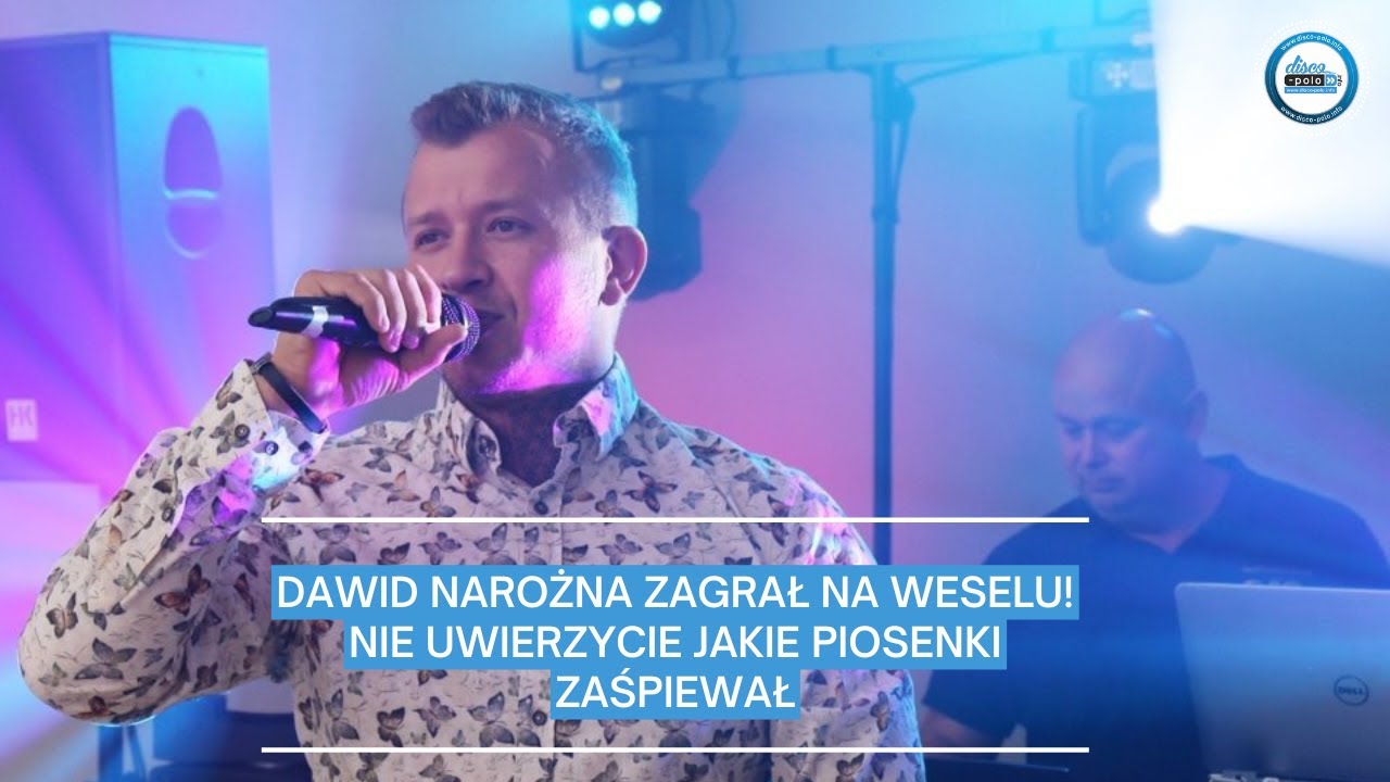 Dawid Narożny zagrał na weselu! Nie uwierzycie jakie piosenki zaśpiewał ...