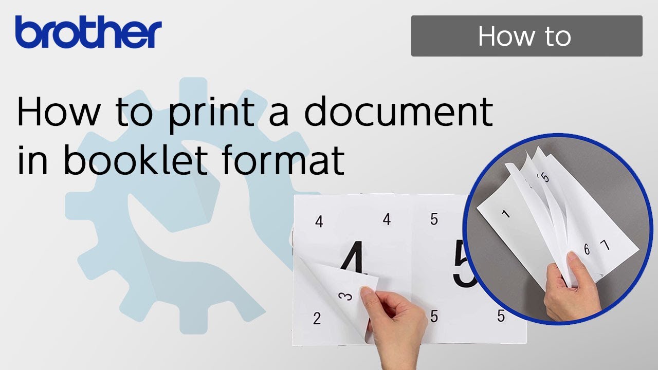 How To Print A Document In Booklet Format Brother Global Support How To Print A Document In Booklet Format Brother Global Support