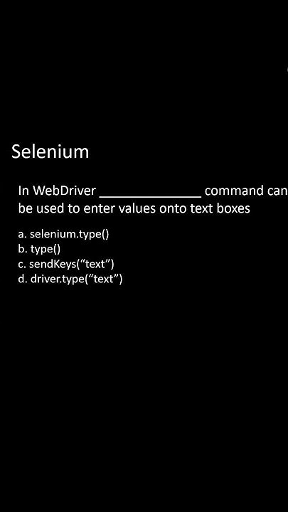 How to enter text in textbox selenium | #shorts - YouTube