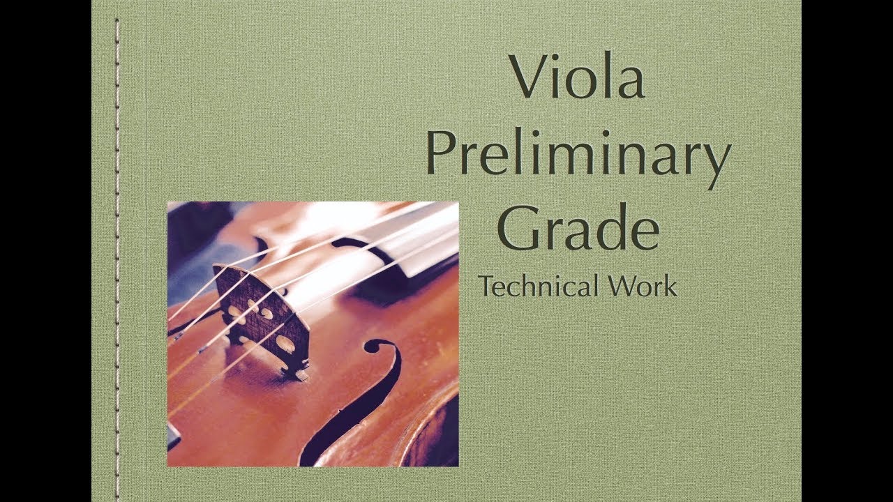 Viola AMEB Preliminary Grade Technical - YouTube