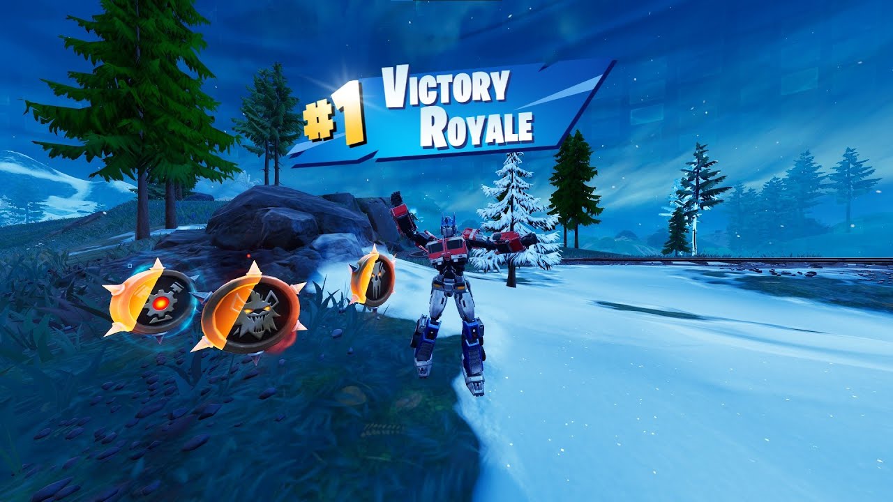 OPTIMUS PRIME vs 3 MEDALLIONS & MYTHIC’S CHALLENGE (Fortnite Chapter 5 ...