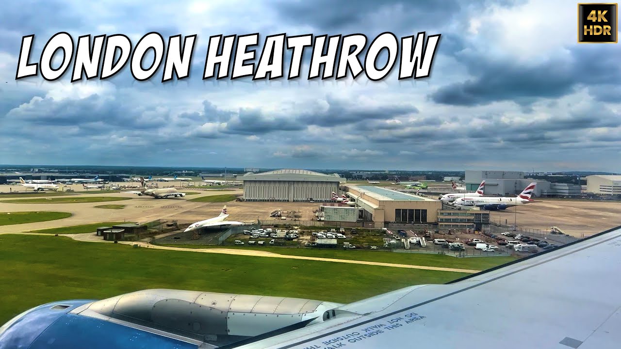 Beautiful London Heathrow Airport from the Sky #4k #2023 #uk #flight # ...