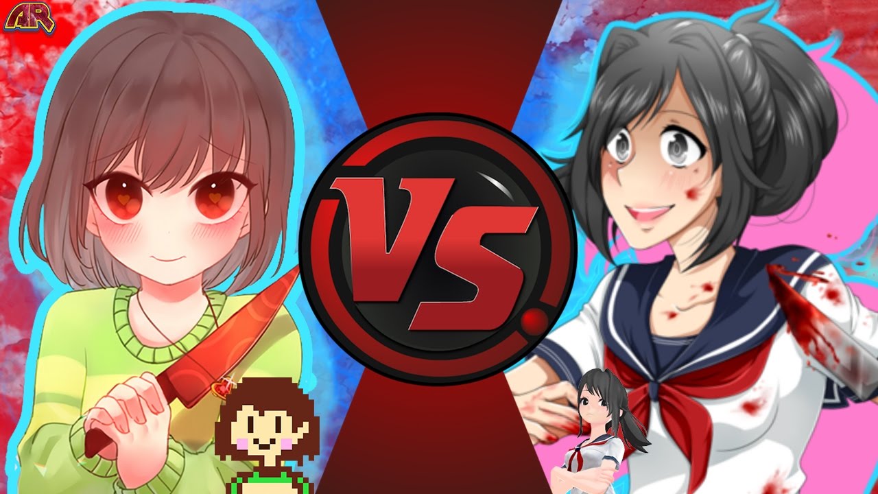 CHARA vs YANDERE-CHAN! (Undertale vs Yandere Simulator) Cartoon Fight ...
