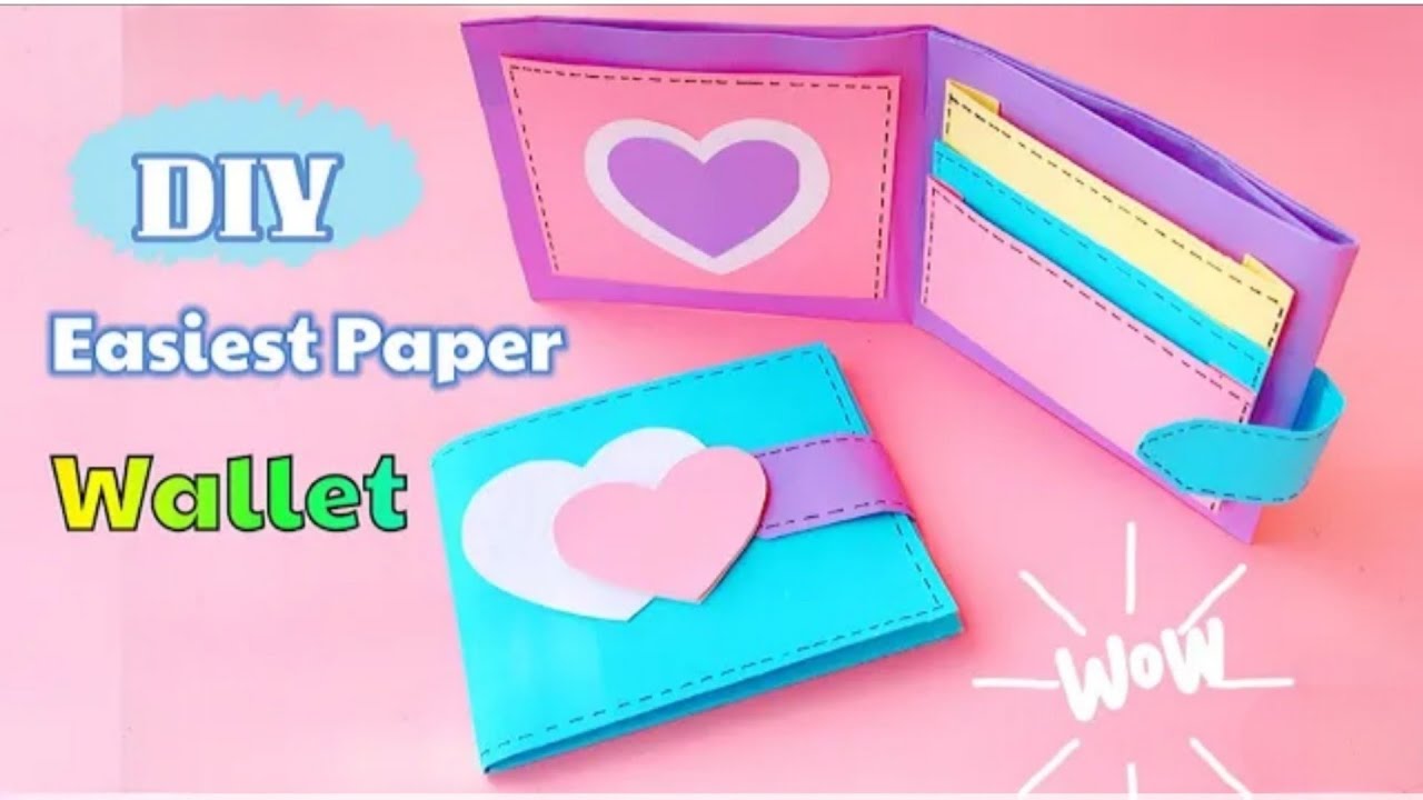 How to make paper wallet | Easy Paper Wallet Tutorial | #paper_craft # ...