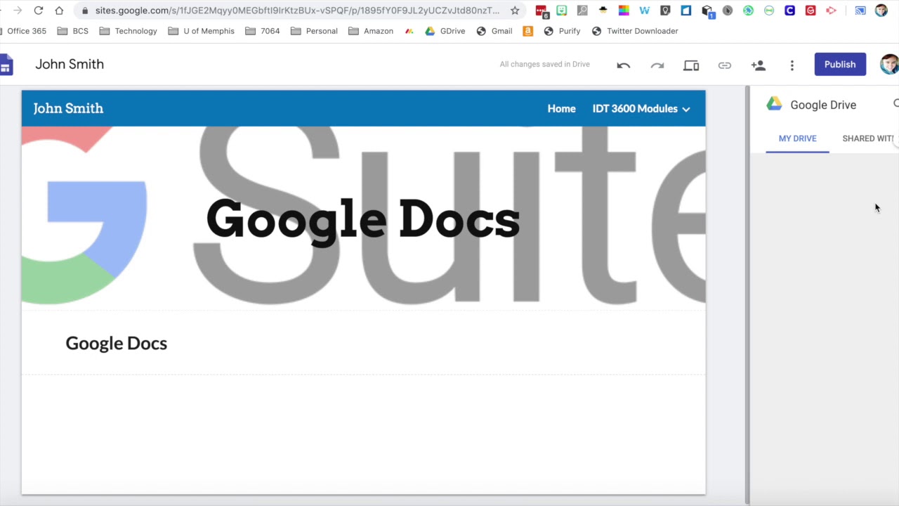 M2: Adding Google Productivity Tools Assignments - YouTube