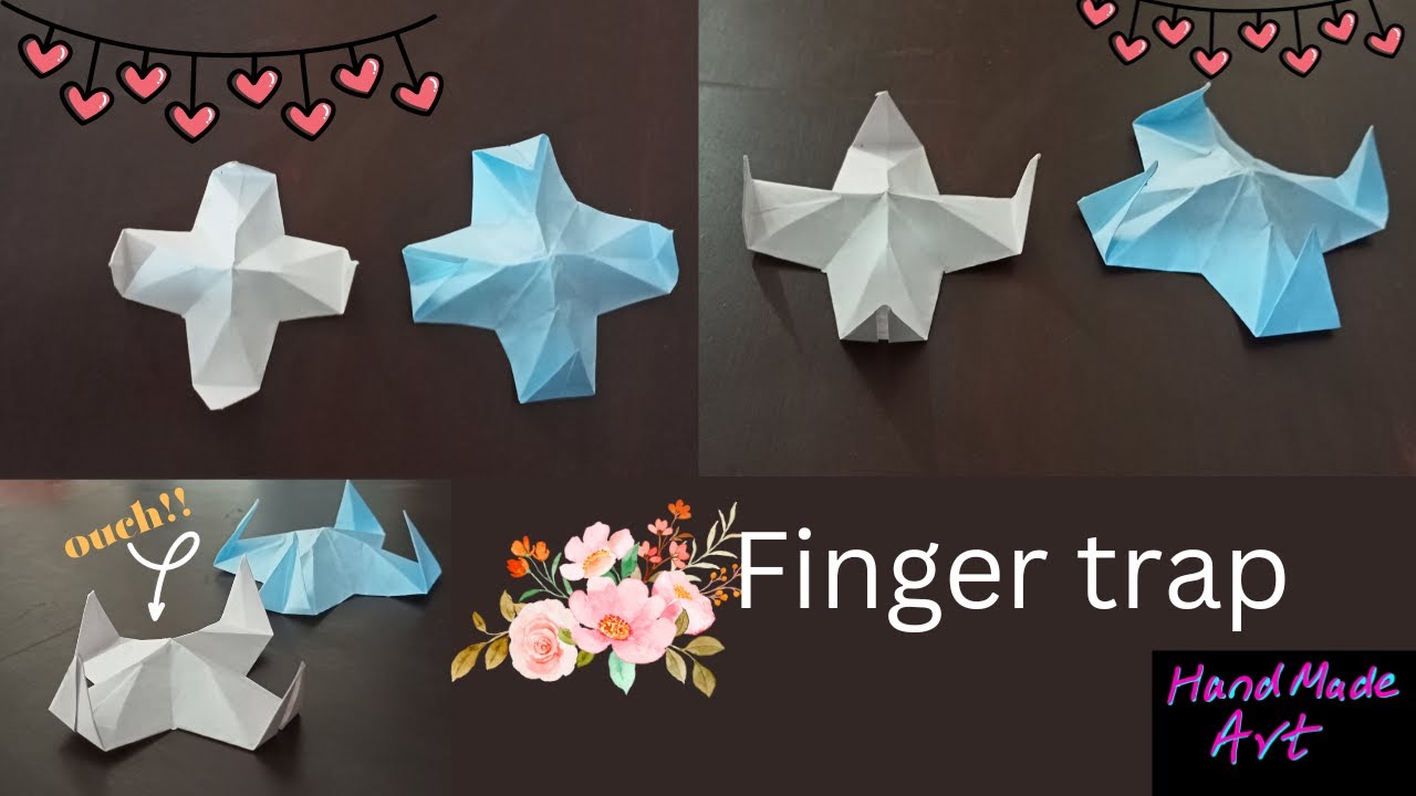 How to make paper finger trap || origami finger trap with paper - YouTube
