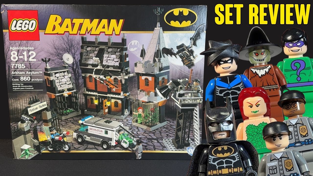 REVIEW: LEGO Batman "Arkham Asylum" (RARE 2006 Set 7785) - YouTube