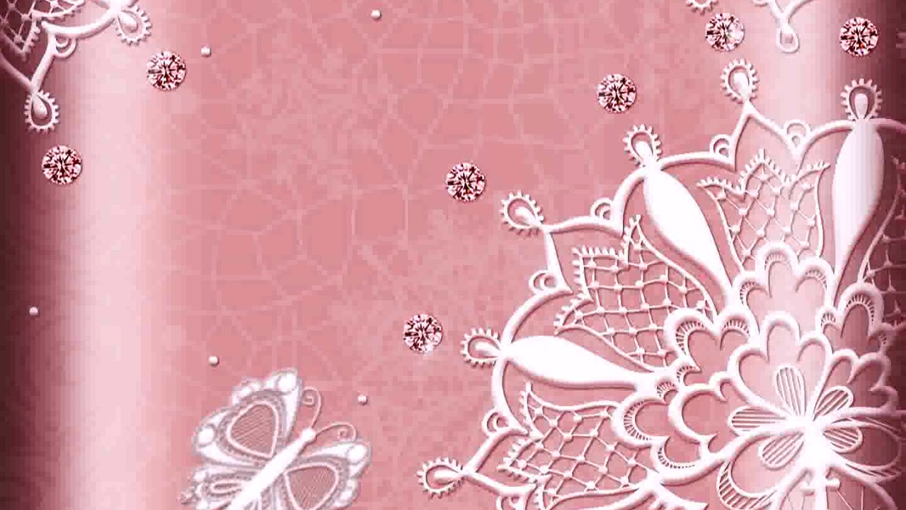 Simple pink lace Animated - YouTube