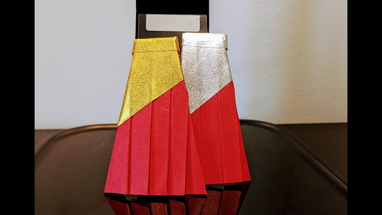 Paper art Handcrafted Paper Skirt 11 - YouTube