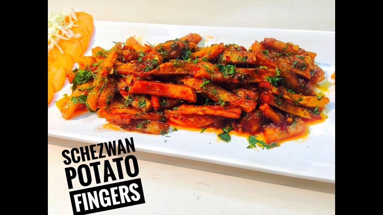 Schezwan potato fingers - YouTube