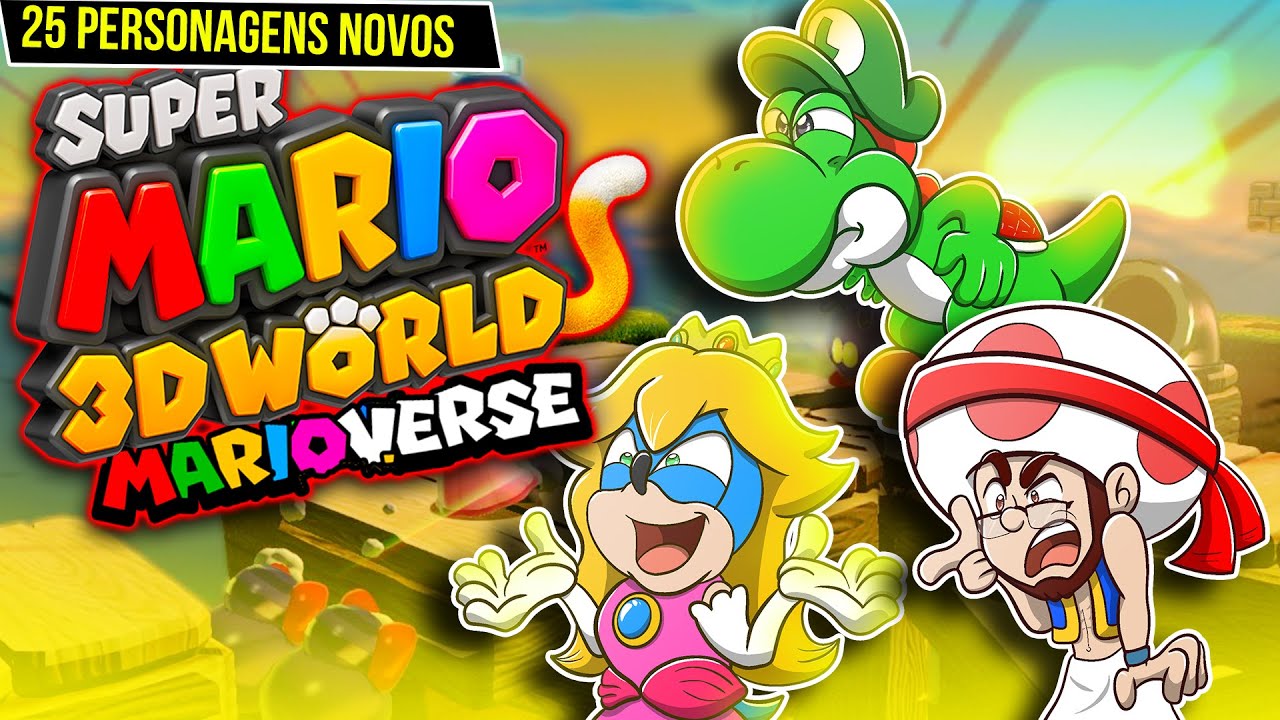 MARIO 3d World ganhou 25 PERSONAGENS NOVOS 😯| MARIOVERSO - YouTube