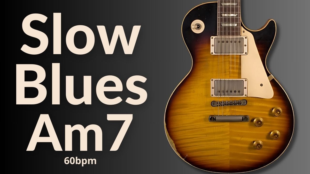 Lonely Road Slow Blues Guitar Backing Track in A Minor (Am7) - YouTube Music