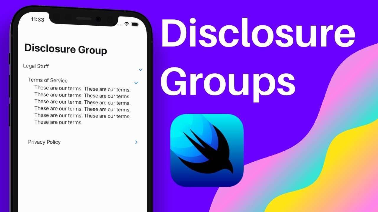 Swiftui Disclosure Group 2021 Xcode 12 Swift Ios Development