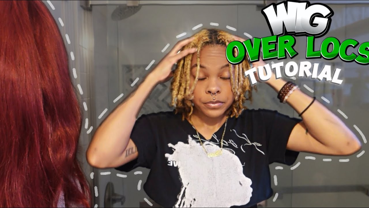 How to put Wigs over Locs | No braid down• No bald cap method• less ...
