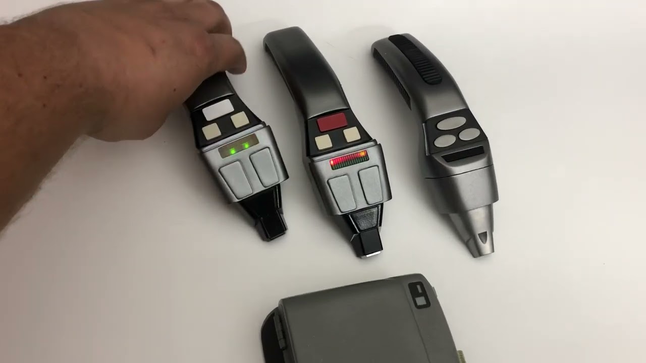 TNG Movie Phasers and Mk VII Tricorder Prop Replicas - YouTube