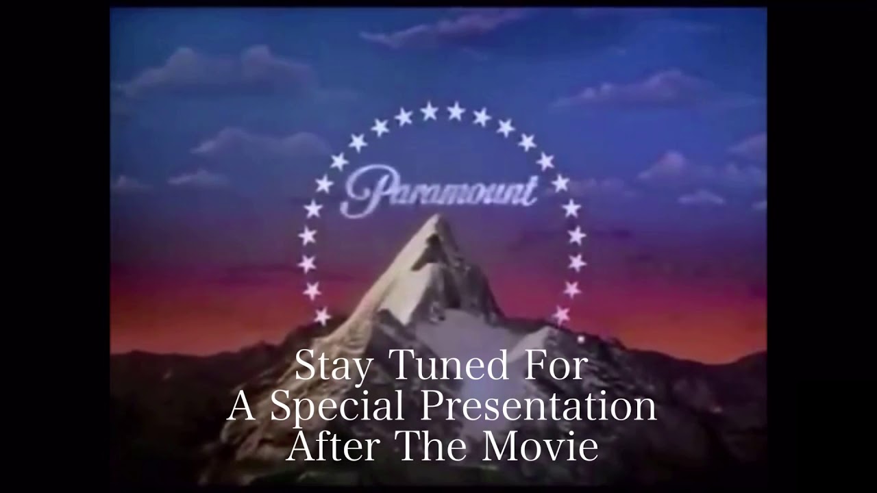 Paramount Stay Tuned For A Special Presentation After The Movie, but it ...