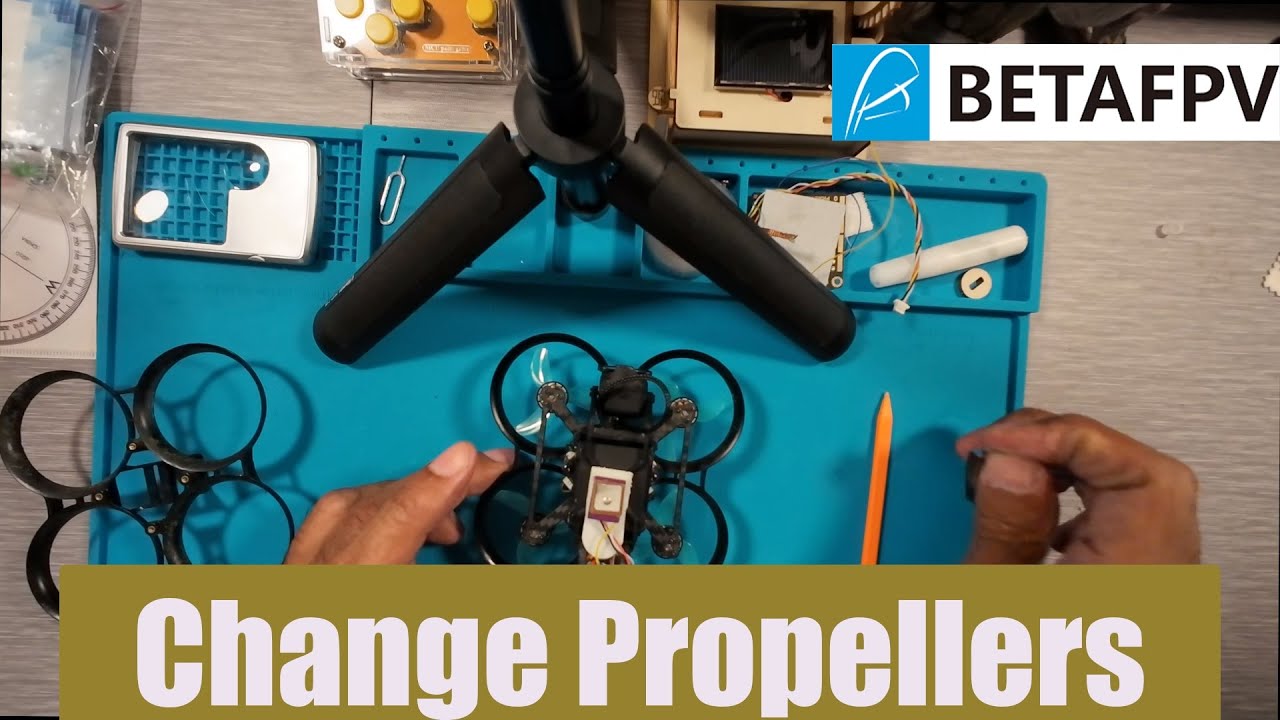 How to change propellers on pavo pico - YouTube