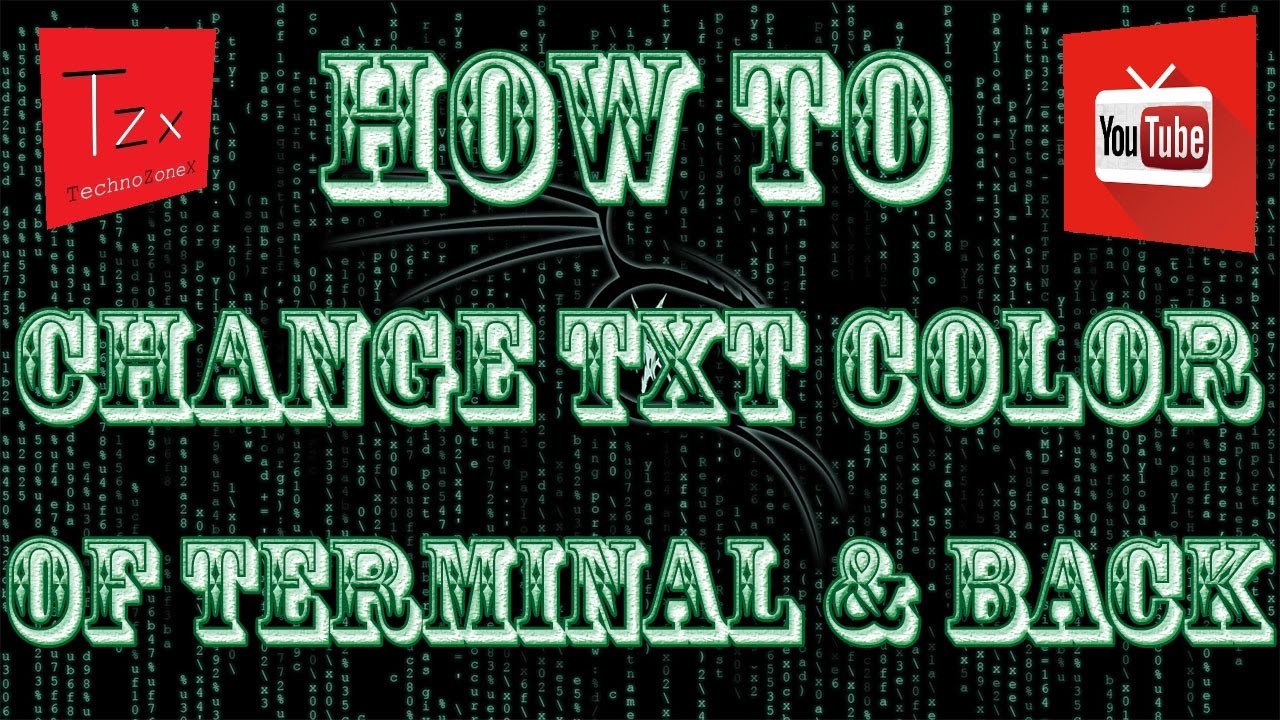 How To Change Terminal Color In Kali Linux YouTube how-to-change-terminal-color-in-kali-linux-youtube