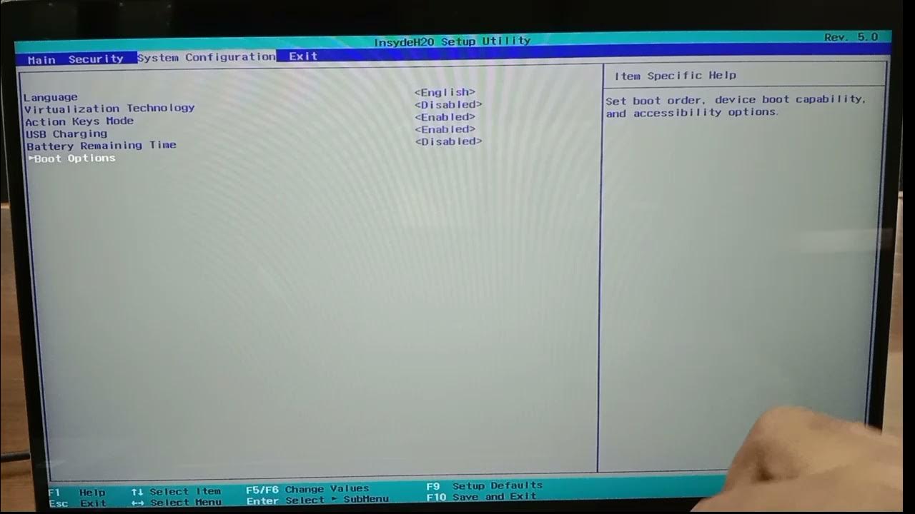 HP ENVY Laptop BIOS & Boot menu setup - YouTube