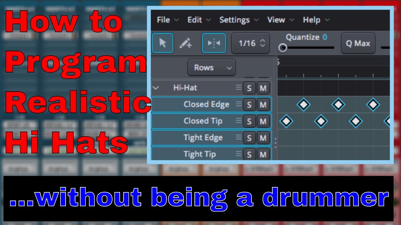 How to program realistic hi hats for pop punk without being a drummer ...