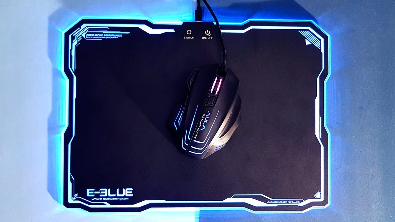 SEU SETUP LINDO COM UM MOUSE PAD RGB - UNBOXING E-BLUE MOUSEPAD GAMER ...