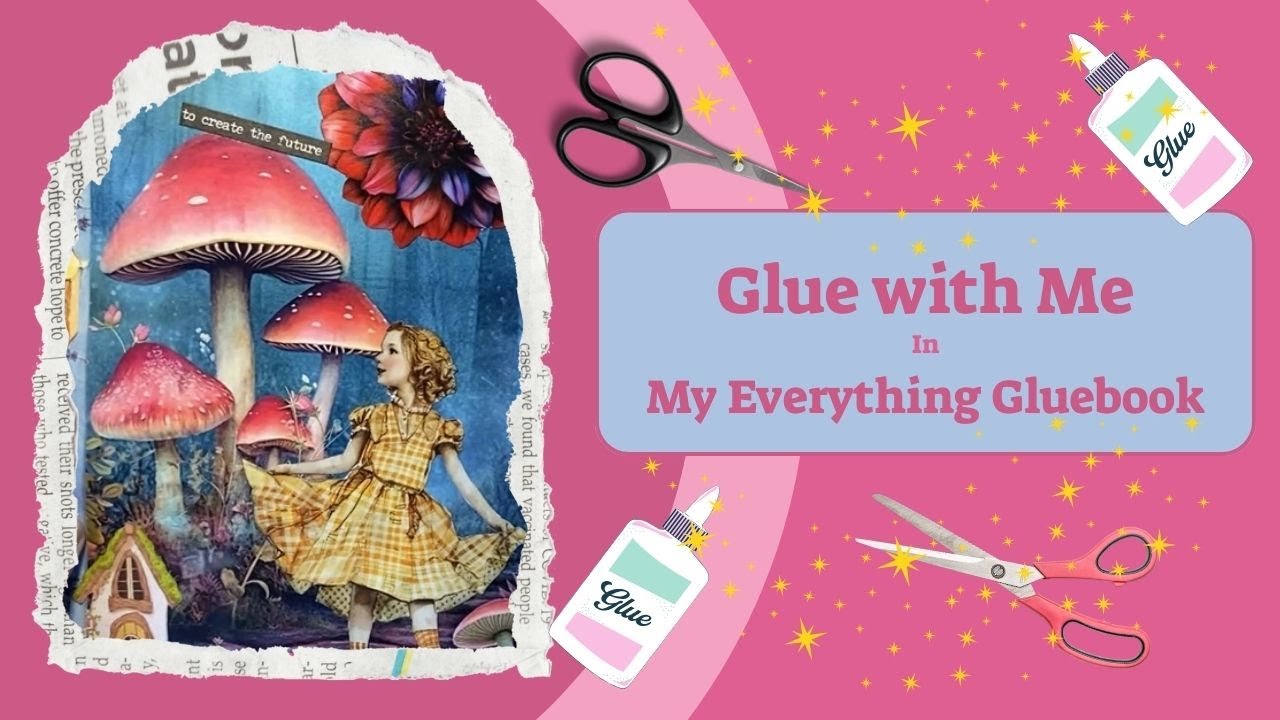 Glue with me in my Everything Glue Book - YouTube
