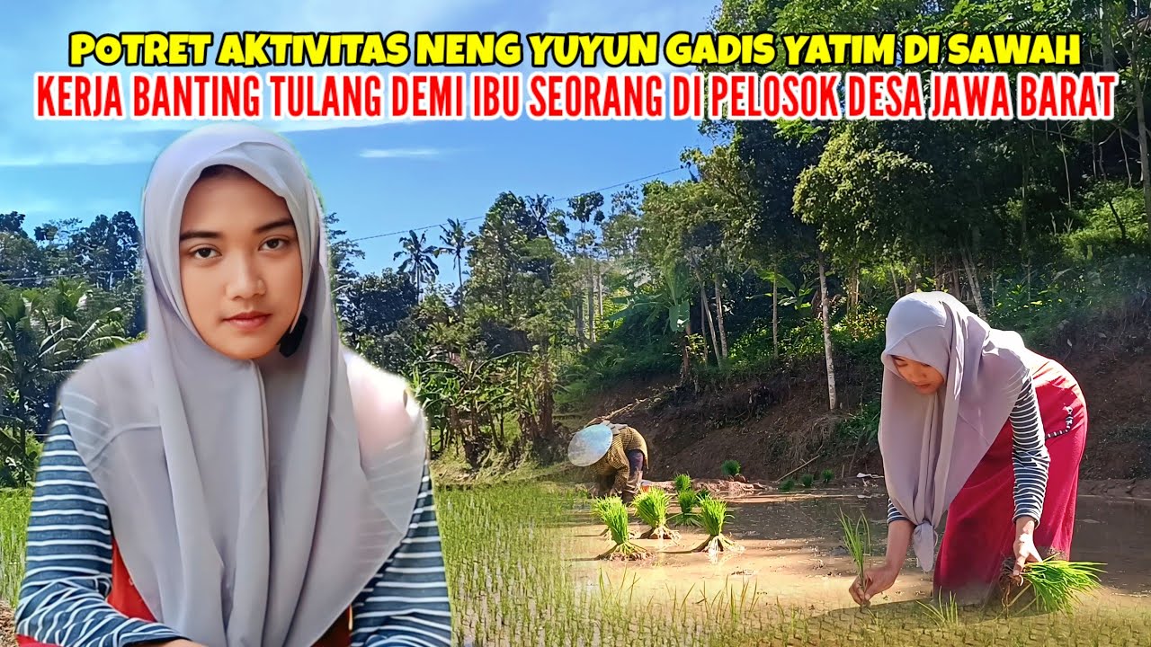 GADIS TANGGUH POTRET AKTIVITAS NENG YUYUN GADIS YATIM DAN TANGGUH KERJA BANTING TULANG DEMI ...