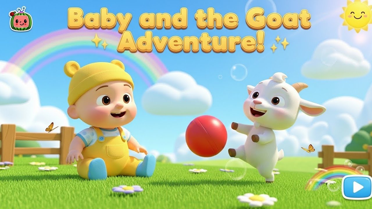 Baby and the Goat Adventure | Fun Cartoon Story for Kids |Animal ...