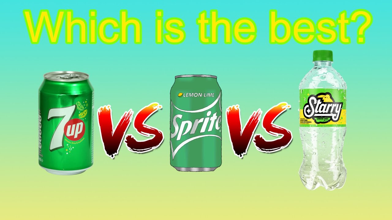 Which is the best? Sprite vs. Starry vs. 7up (Blind taste test) - YouTube