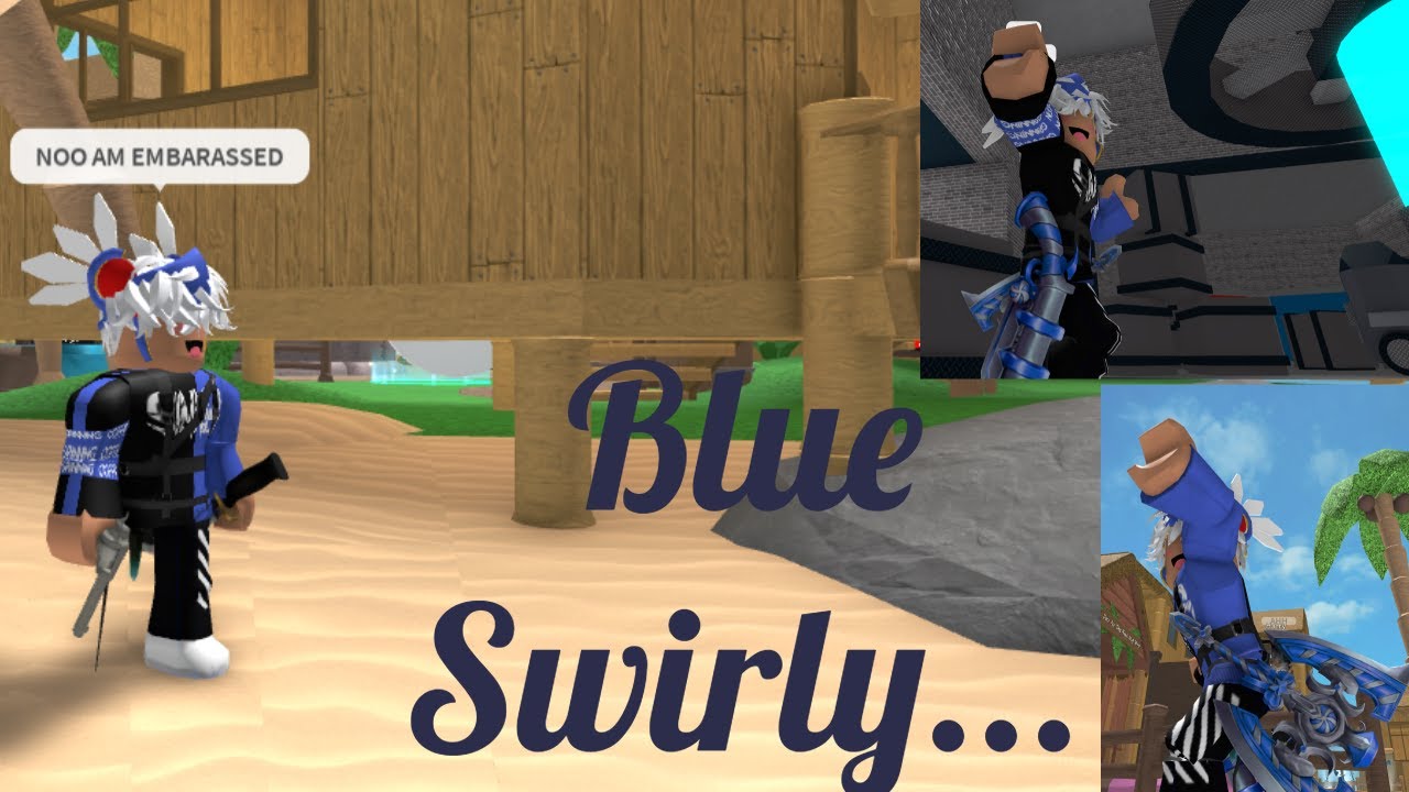 MM2 GAMEPLAY WITH BLUE SWIRLY SET IN ZYLEAKS MURDER MYSTERY 2! - YouTube