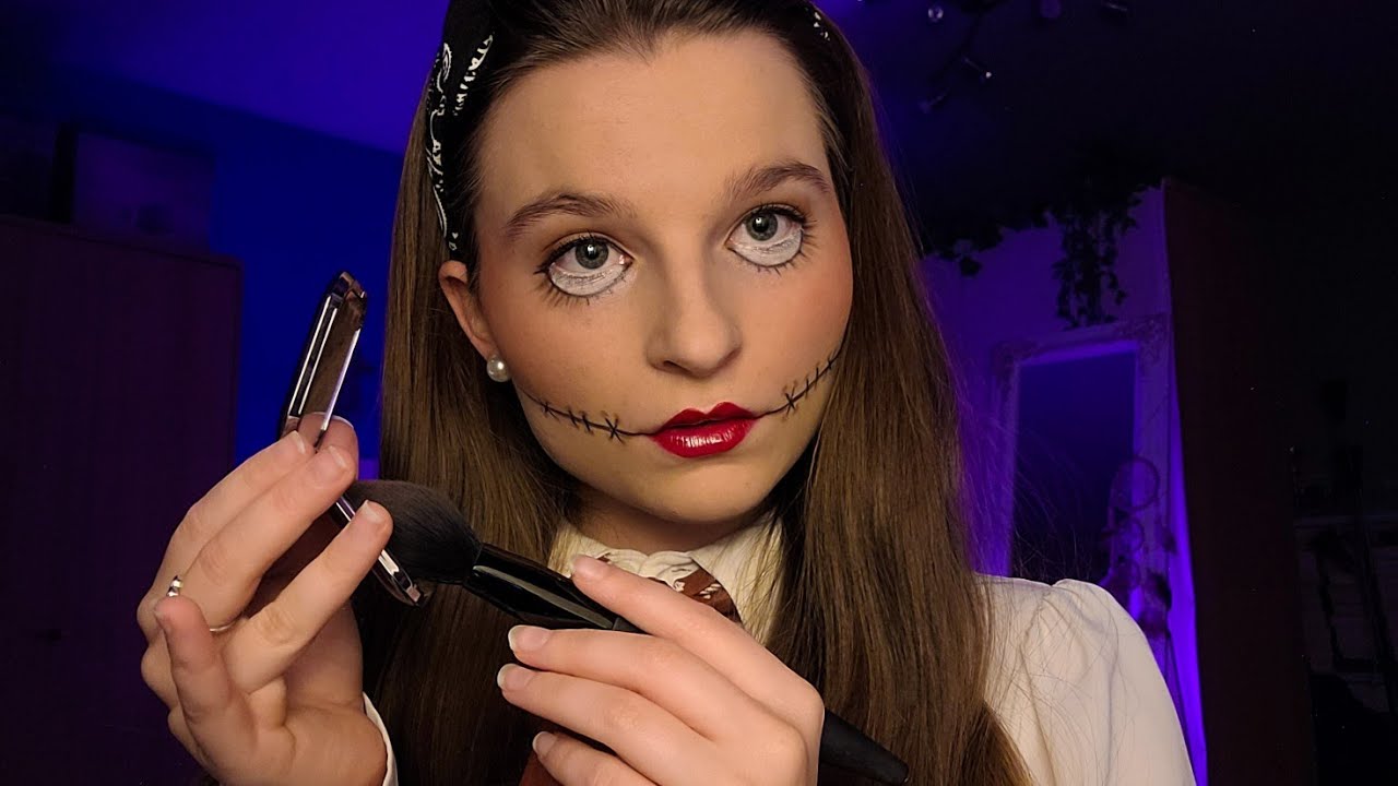Asmr Doll Does Your Halloween Makeupπͺ Halloweek 1 π Youtube