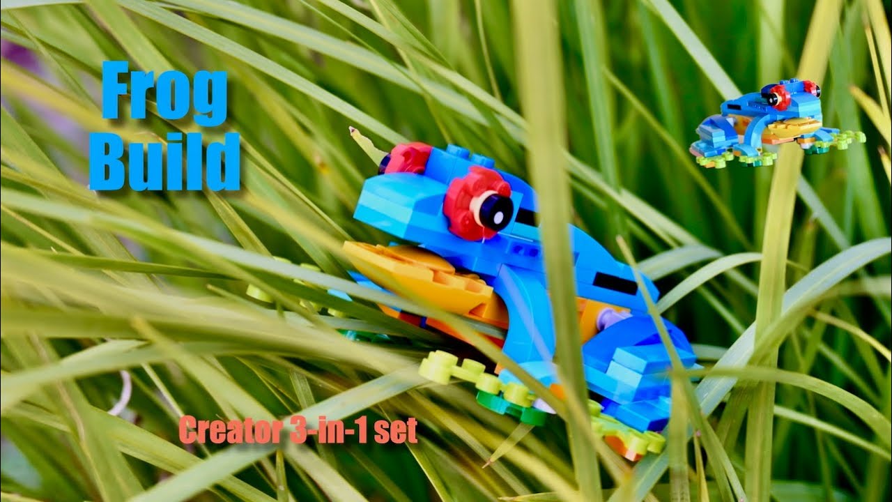 Lego SpeedBuild **Frog** from the Creator 3-in-1 set with Parrot, Fish ...