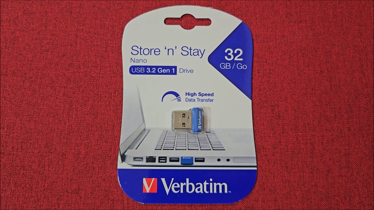 VERBATIM Store 'n' Stay Nano - unboxing and quick test - YouTube
