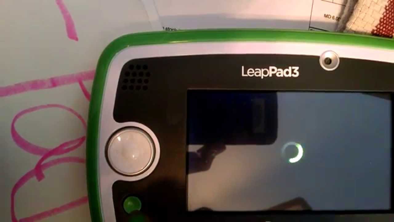 LeapPad3 spinning green circle in Notepad - YouTube