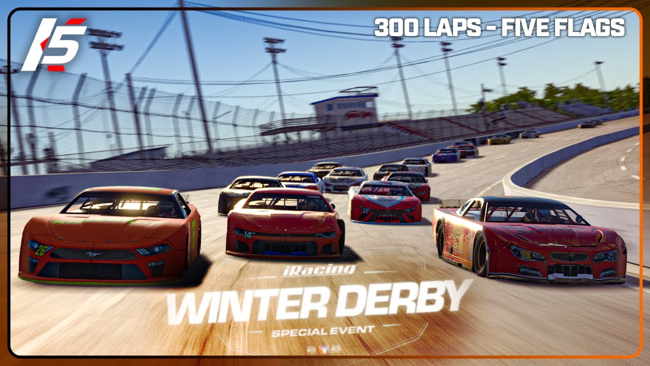 Winter Derby 2023 - Five Flags - iRacing Oval - YouTube