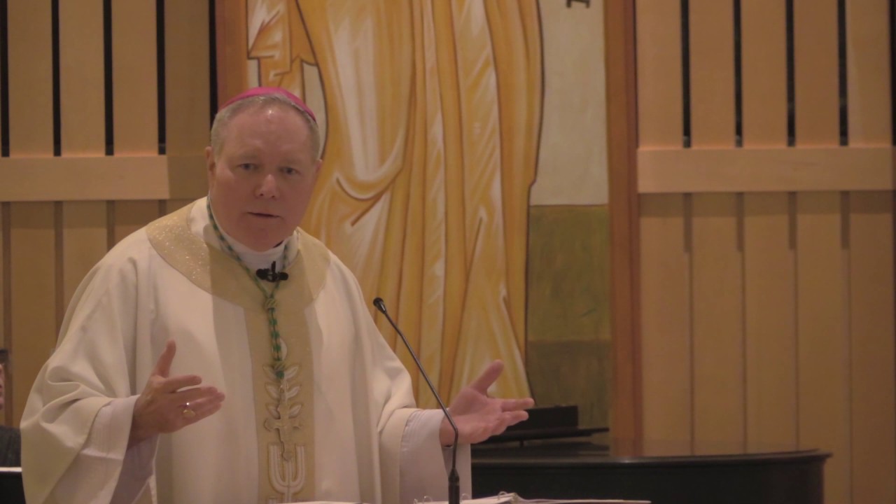 Bishop Edward J. Burns' Farewell Mass Homily - YouTube