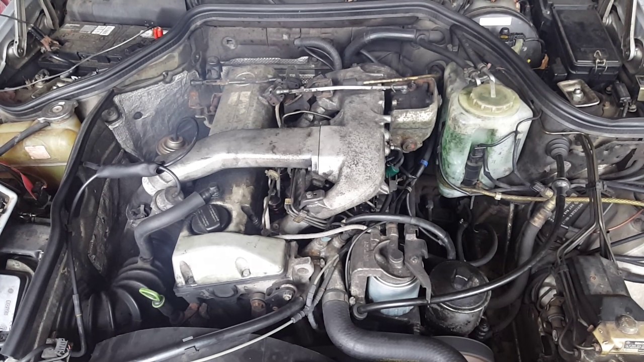 93 om602 mercedes rough idle - YouTube