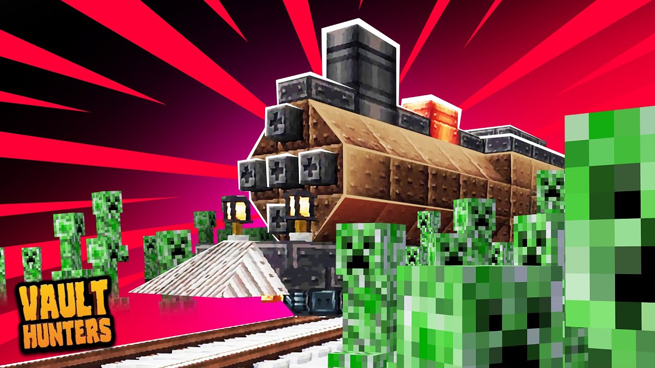 Creepers vs Train - MINECRAFT VAULT HUNTERS 2 SMP #92 - YouTube