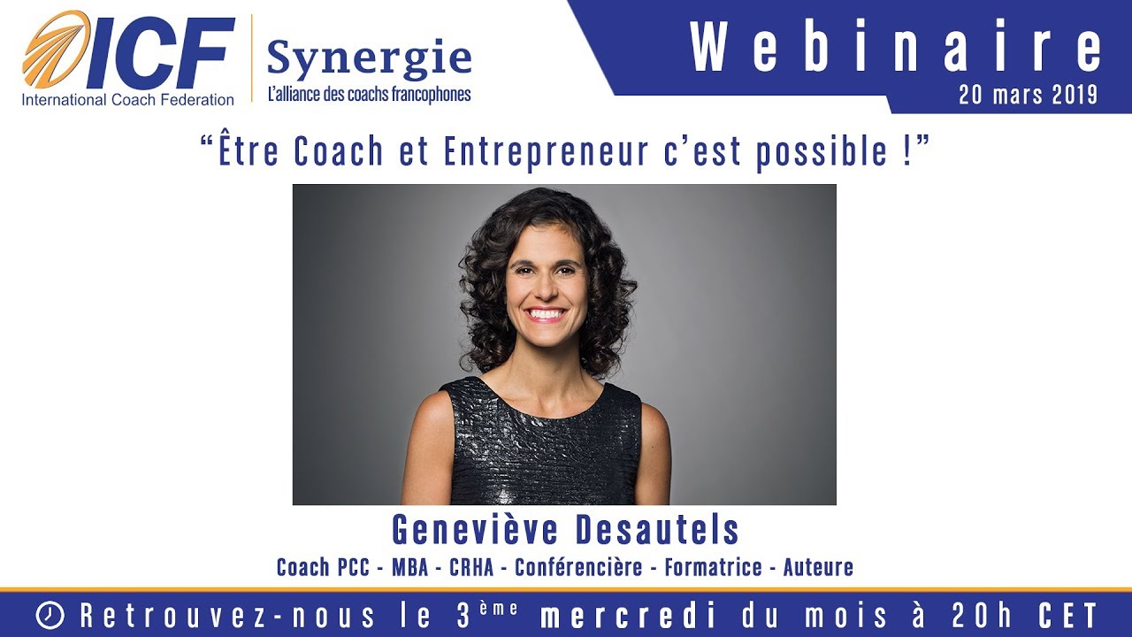 "Etre Coach et Entrepreneur, c'est possible !" de Geneviève Desautels ...