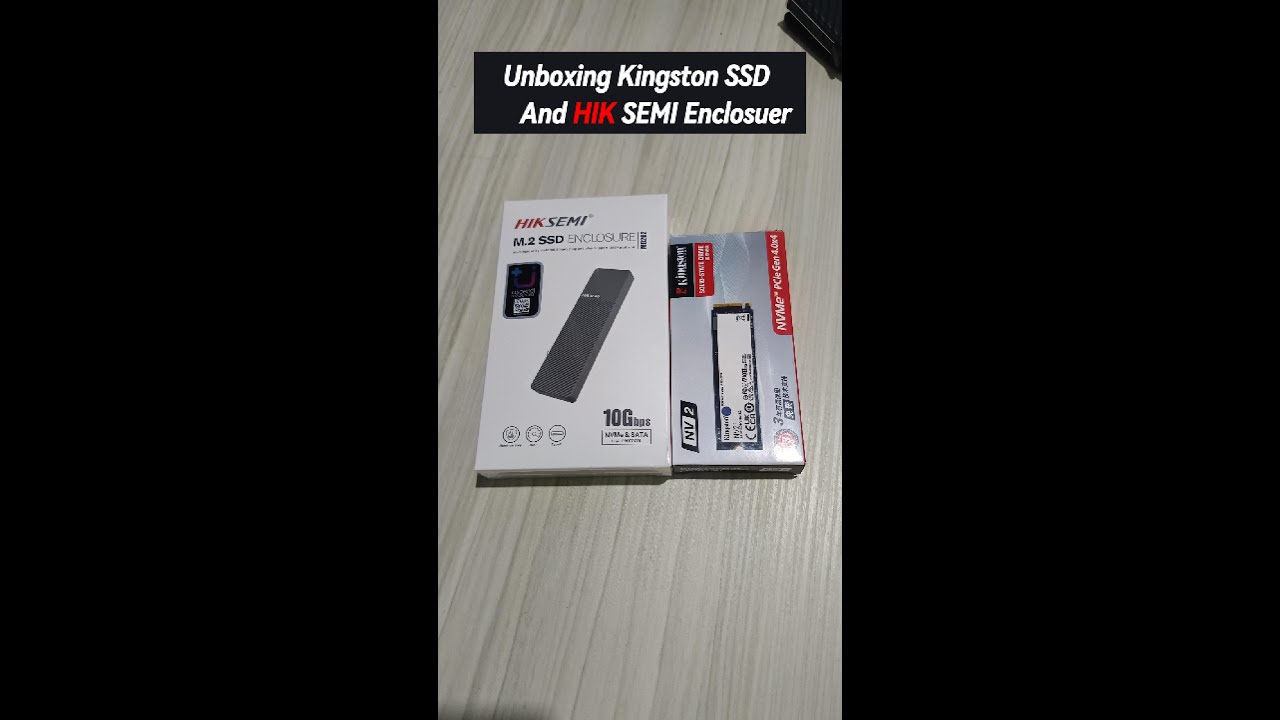 Unboxing HIK SEMI External SSD Enclosure And Kingston M2 SSD - YouTube