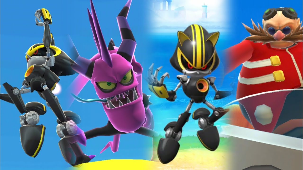 METAL SONIC MACH 3.0 VS ALL BOSSES, EGGMAN E ZAZZ!!! Sonic Dash ...