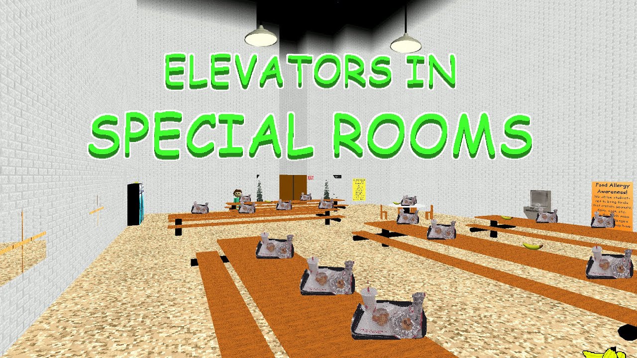 BB+ ELEVATORS IN SPECIAL ROOMS!!! (Baldi's Basics Plus V0.10 Mod) - YouTube