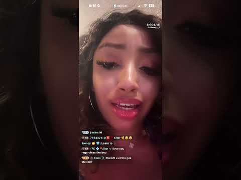 Bigo Honey V and her boyfriend go back and forth, he snatches her wig off and takes her car