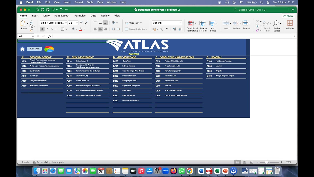 Part 1/3: Petunjuk Pengerjaan Tugas 3 Laboratorium Auditing ATLAS Excel ...