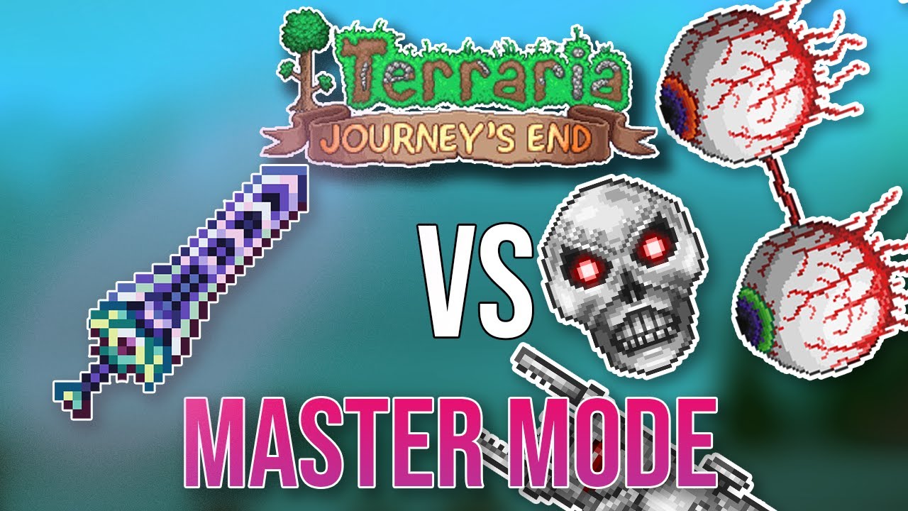 Terraria God Sword vs All 3 Mechanical Bosses on Master Mode - YouTube