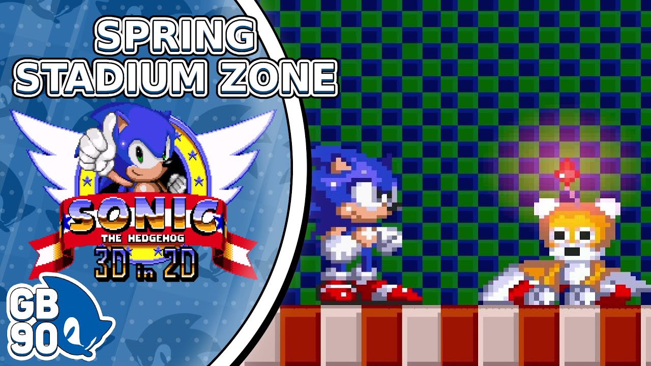 Sonic 3D in 2D - Spring Stadium Zone - Sonic Fan Games - YouTube